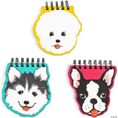 3-Pack Top Spiral Notepads, Assorted Dog Designs, Die Cut Pocket Note ...