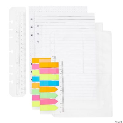 Refillable A5 Notebook Set - Dotted & Lined Filler Paper, Pocket ...
