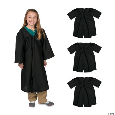Bulk 12 Pc. Kids Black Matte Elementary School Graduation Polyester ...