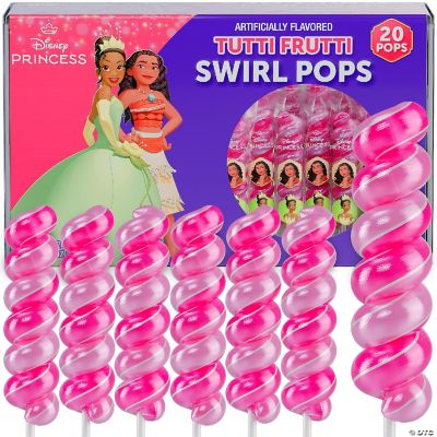 Primary Colors Candy 20pk Disney Princess Swirl Lollipops – Party ...