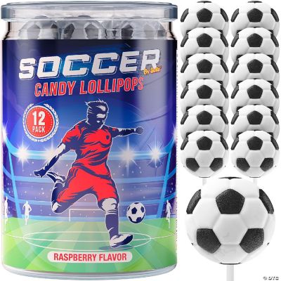 Primary Colors Candy 12pk Soccer Lollipops – Soccer Party Favors ...