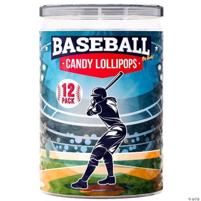Primary Colors Candy 12pk Baseball Lollipops – Party Favors & Goodie ...