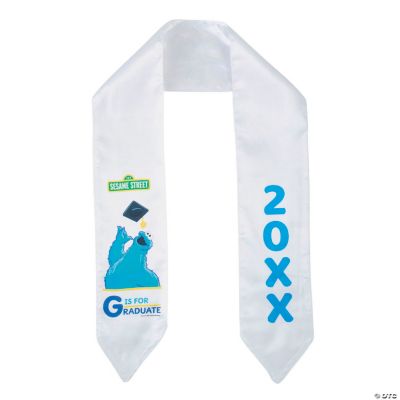 42" Personalized Kids Sesame Street® Cookie Monster Graduation Stole ...
