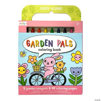 Carry Along! Coloring Book and Crayon Set - Garden Pals - Set of 9 ...