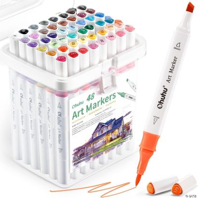 Ohuhu Brush Markers Alcohol-Based: Double-Tipped for Sketching, Drawing ...