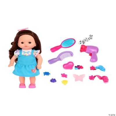 Dream Collection 12" Doll Hair Play Set - Brunette In Gift Box ...