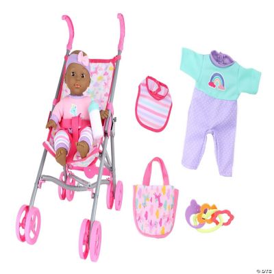 Dream Collection: Gigo 12" Baby Doll Care Gift Set With Stroller ...