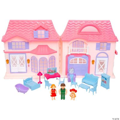 Boley: Doll House - Pink & Purple - 16Pc Playset - Kids 3+