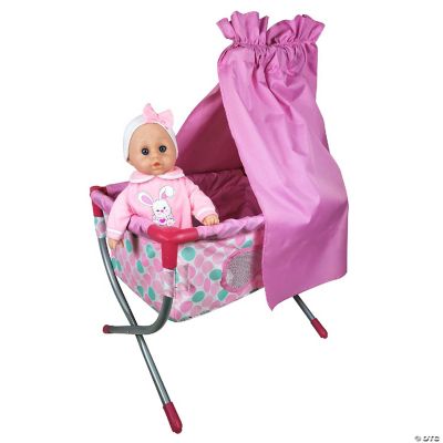 14" Talking Baby In Crib - Pink Bunny | Oriental Trading