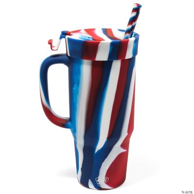Silipint: 32Oz Silicone Humbler W/ Lid & Straw, The Patriot (Red, White ...