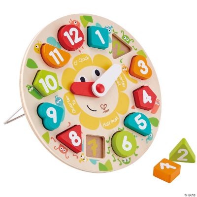Hape: Learn The Time Bug Puzzle - 13Pc Wooden Clock Puzzle,Ages 3 ...