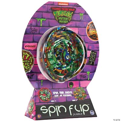 Spin Flip Puzzle: Tmnt Turtle Power - 2-In-1: Double-Sided Puzzle,Age 8 ...