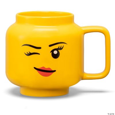 Dupc Lego: Classic Yellow Minifigures Winking Girl Ceramic Mug, 17.9Oz ...