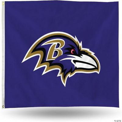 Rico Industries - Nfl 3 Foot X 5 Foot Banner Flag, Baltimore Ravens