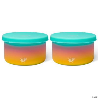 Silipint: Silicone 20Oz Lidded Bowls: 2 Pack Aurora | Oriental Trading