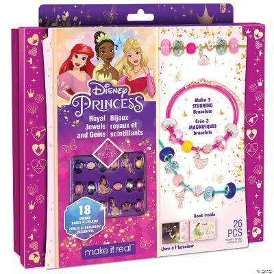 Make It Real: Disney Princess Royal Jewels & Gems Bracelet Kit, Ages 8 ...