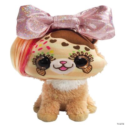 Little Bow Pets Large 9" Plush Sprinkle Bow Pet (Brown Dog) | Oriental ...