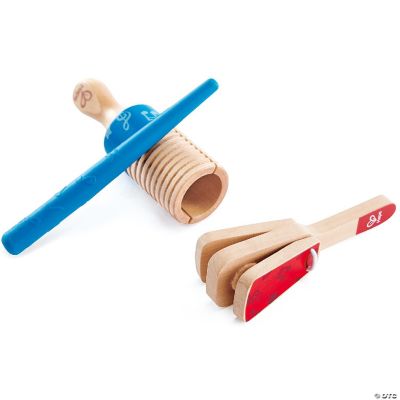 Hape: Percussion Duo - Wooden Clapper & Guiro Hand Musical Instruments ...