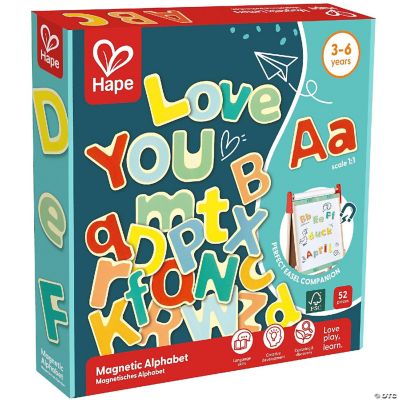 Hape: Magnetic Alphabet - 52Pcs, Ages 3+ | MindWare