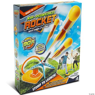 Lanard: Slam Shot Air Power Rocket - Sky-High Flying Toy, 3 Foam Rockets,6+