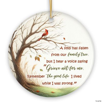 A Life Well-Lived Memorial Tree Ornament, Cherished Family Christmas ...