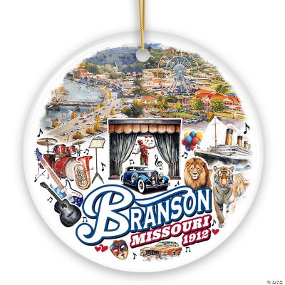 Culturally Vibrant Branson City Ceramic Ornament, Missouri Souvenir and ...