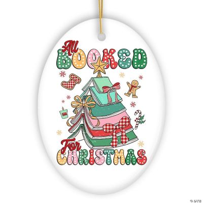 All Booked for Christmas Ornament, Playful Holiday Decor and Gift for ...