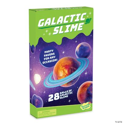 Galactic Slime Party Favors – 28 Containers of Non-Sticky Slime | MindWare