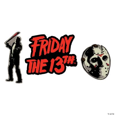 22" x 17" Friday the 13th™ Jason Voorhees Cardstock Wall Cutouts – 3 Pc ...