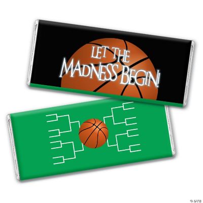 36ct Basketball Party Candy Favors Chocolate Bars Let the Madness Begin ...