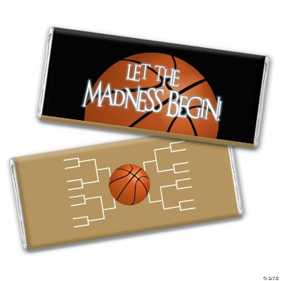 12ct Basketball Party Candy Favors Chocolate Bars Let the Madness Begin ...
