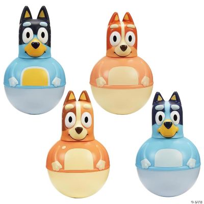 Weebles Wobble Bluey Family Figure Four Pack | Oriental Trading