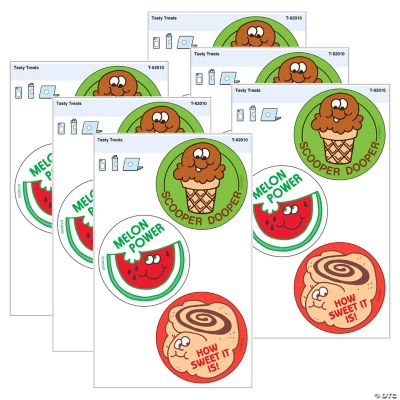 TREND Tasty Treats Vinyl Stickers, 3 Per Pack, 6 Packs | Oriental Trading