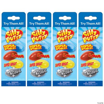 Crayola Silly Putty Variety Pack, 4 Per Pack, 4 Packs | Oriental Trading
