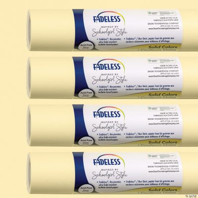 Fadeless Schoolgirl Style Bulletin Board Paper, 48" Proper 12', Lemon ...