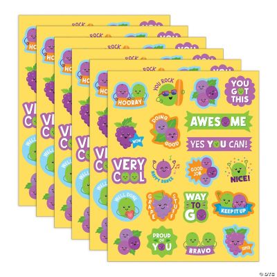 Teacher Created Resources Grape Smelly Stickers, 120 Per Pack, 6 Packs ...
