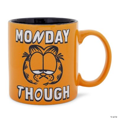 Garfield "Monday Though" Wax-Resist Ceramic Mug Holds 20 Ounces ...