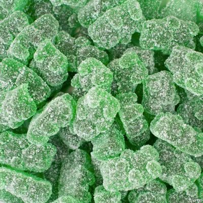 90 Pcs Green Candy Sugar Coated Gummy Bears (1 lb - Approximately 90 ...