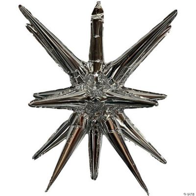Edge Collections - 22" - Silver - Exploding Starburst Ornament ...