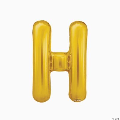 Prima - 16" - Gold - Foil Balloon Letters | Oriental Trading