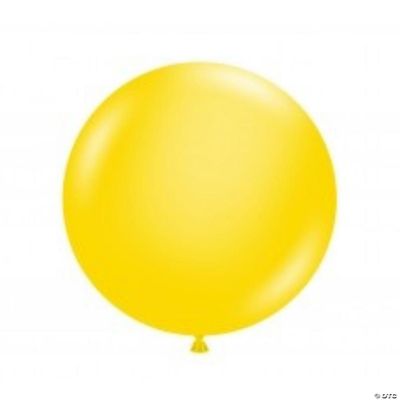 Edge Collections - 24" - Yellow - Standard Balloons | Oriental Trading