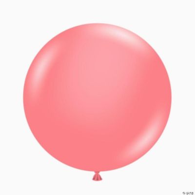 Edge Collections - 36" - Coral - Pastel Balloons | Oriental Trading