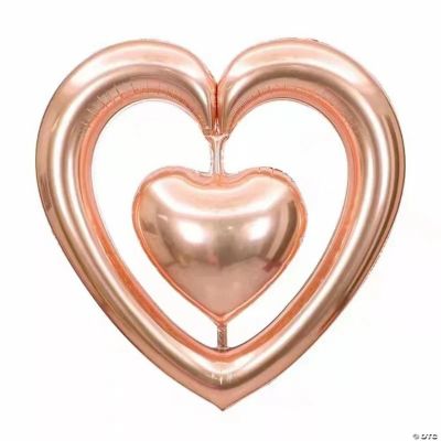 Edge Collections - 44" - Rose Gold - Heart shaped Balloon | Oriental ...