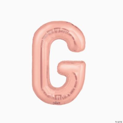 Prima - 16" - Rose Gold - Foil Balloon Letters | Oriental Trading