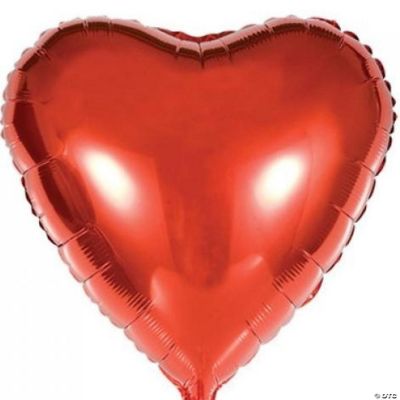 Edge Collections - 18" - Red - Heart Foil Balloon | Oriental Trading
