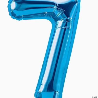 Edge Collections - 26" - Blue - Foil Numbers 7 | Oriental Trading