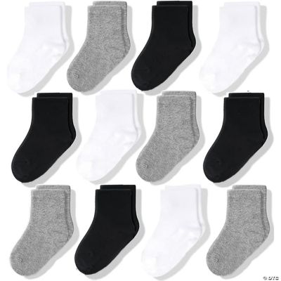 Crew Cotton Toddler Socks - 12 Pack Stretch Toddler Girl Socks, Toddler ...