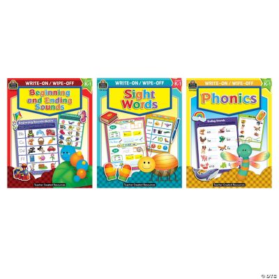 Teacher Created Resources Early Literacy Write & Wipe Activity Book Kit ...