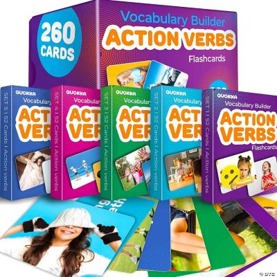 QUOKKA 260 Action Verbs Flash Cards for Speech Therapy Materials ESL ...