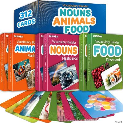 QUOKKA 312 Noun Flash Cards Set – Kids and Adults Vocabulary Builder ...